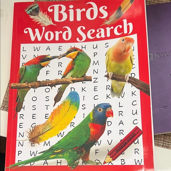 Other | Birds Word Search Puzzle Book Red Cover | Poshmark